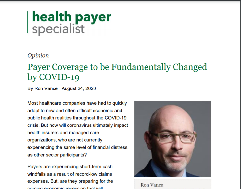 Payer Coverage to be Fundamentally Changed by COVID-19 | Alvarez ...