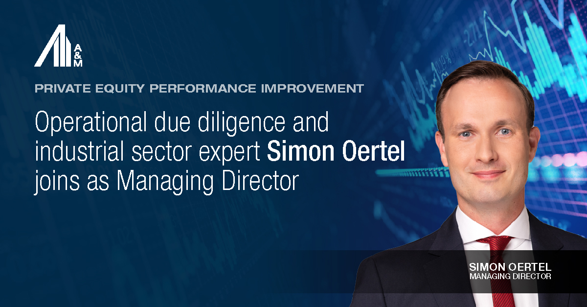 ALVAREZ & MARSAL GROWS PRIVATE EQUITY PERFORMANCE IMPROVEMENT TEAM WITH ...