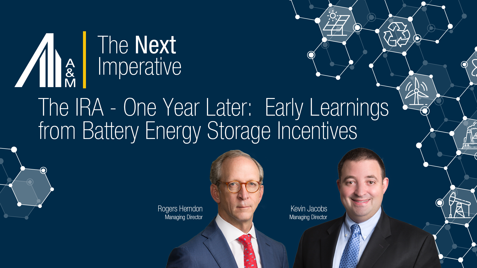 The IRA - One Year Later: Early Learnings from Battery Energy Storage ...