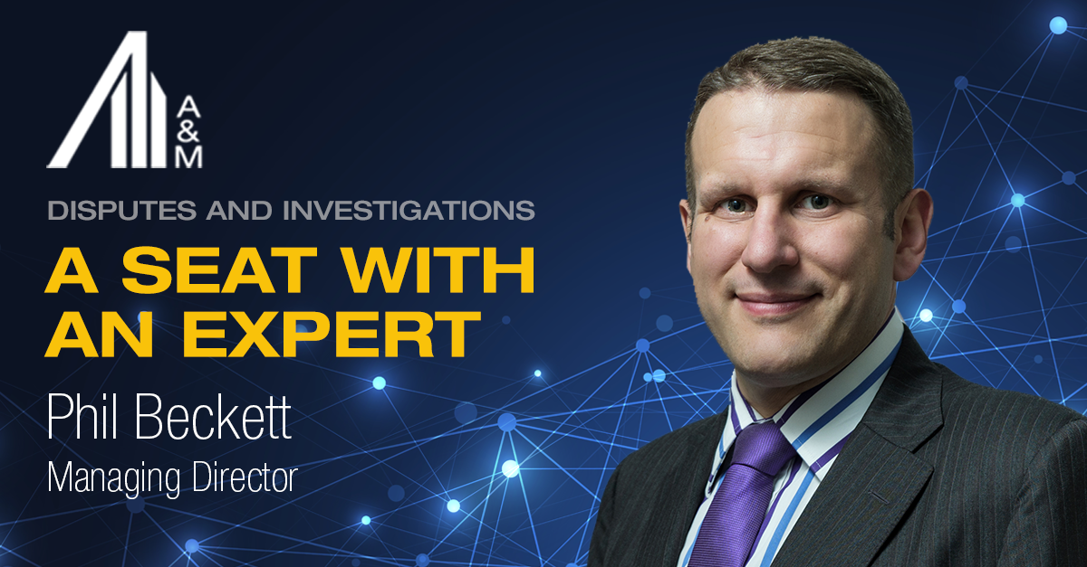 A Seat with an Expert Series: Phil Beckett | Alvarez & Marsal ...