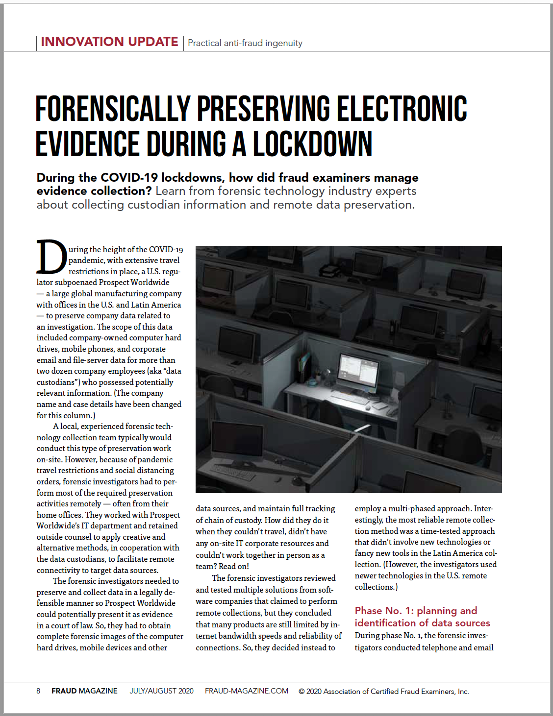 Vincent Walden Featured in ACFE’s Fraud Magazine Discussing Evidence ...